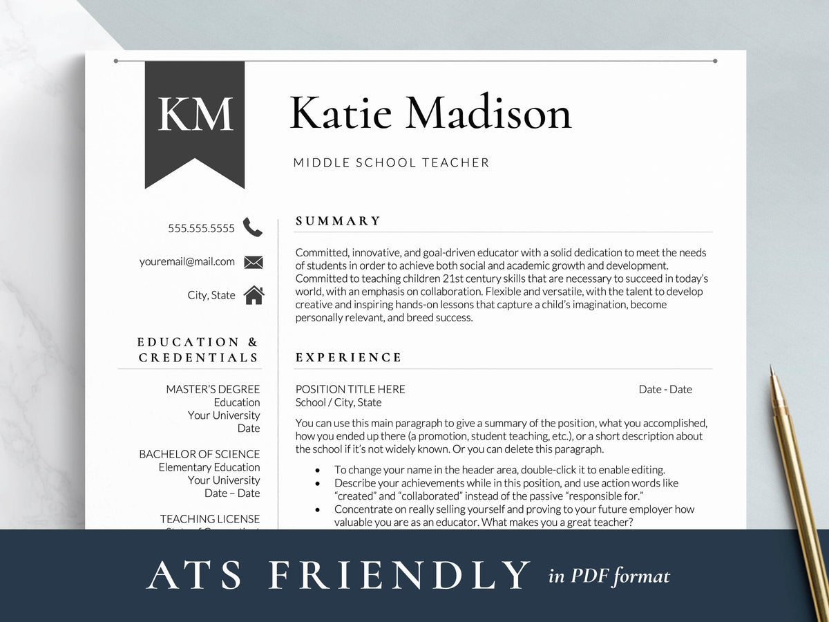 The Best Teacher Resume Templates